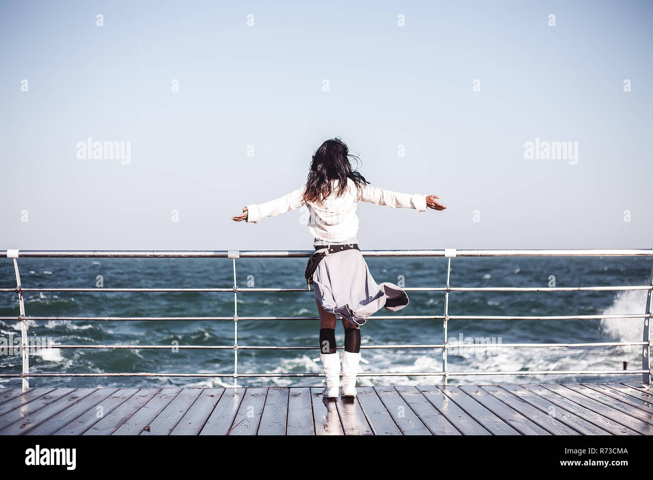 Woman arms out hi-res stock photography and images - Alamy