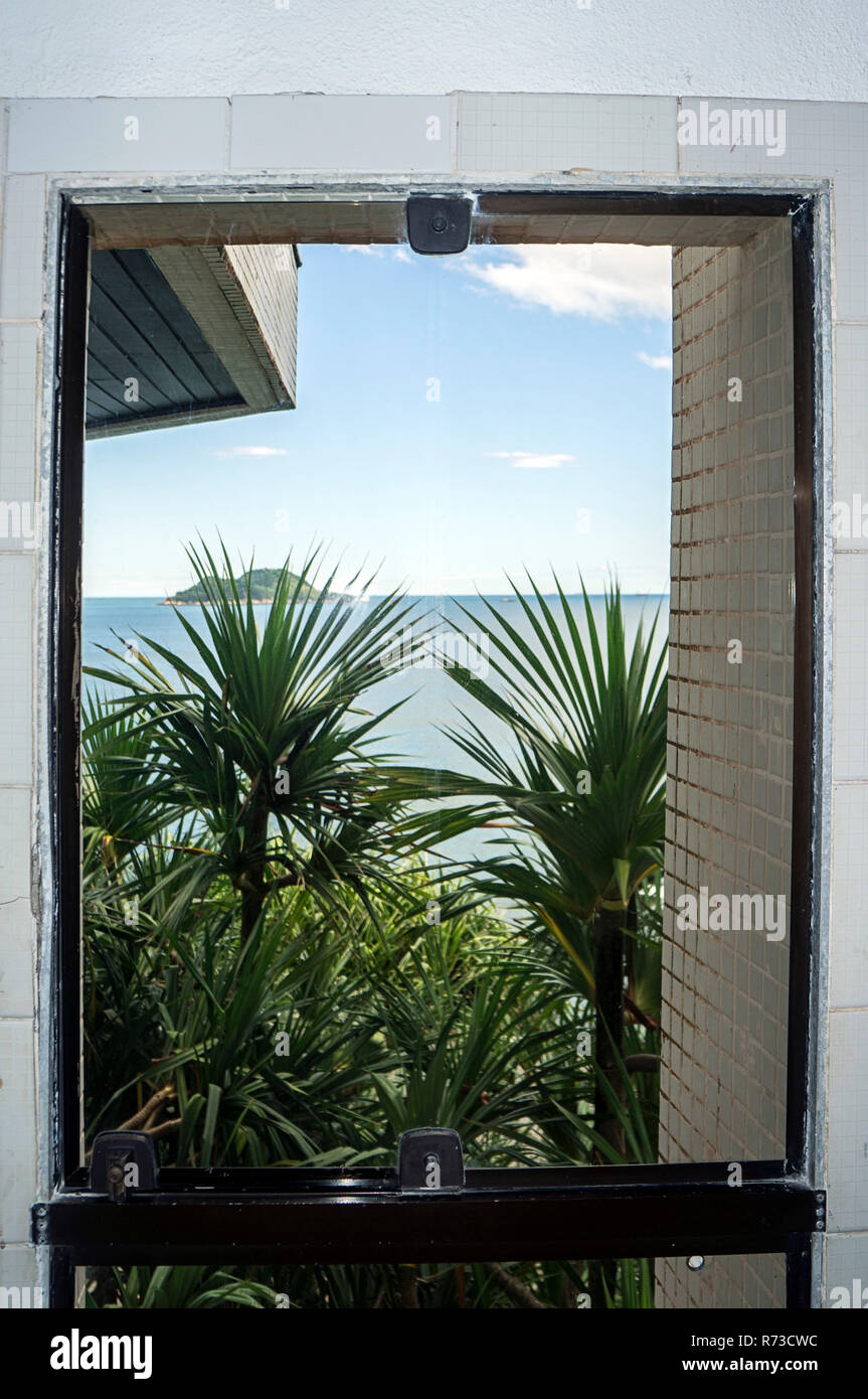 window view island sea tropical nature vegetation Stock Photo - Alamy