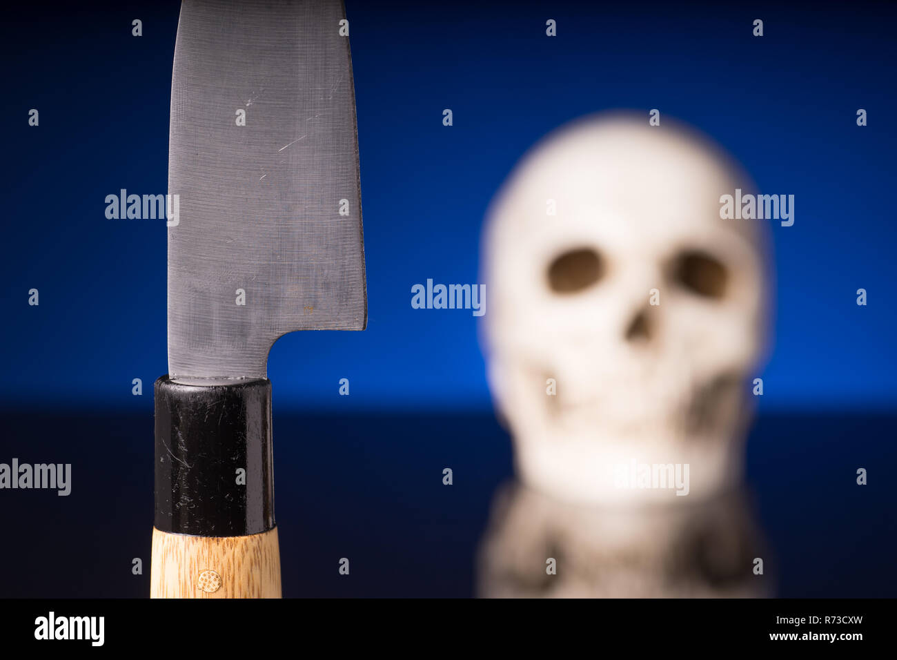 Blurry human skeleton skull face hi-res stock photography and images ...