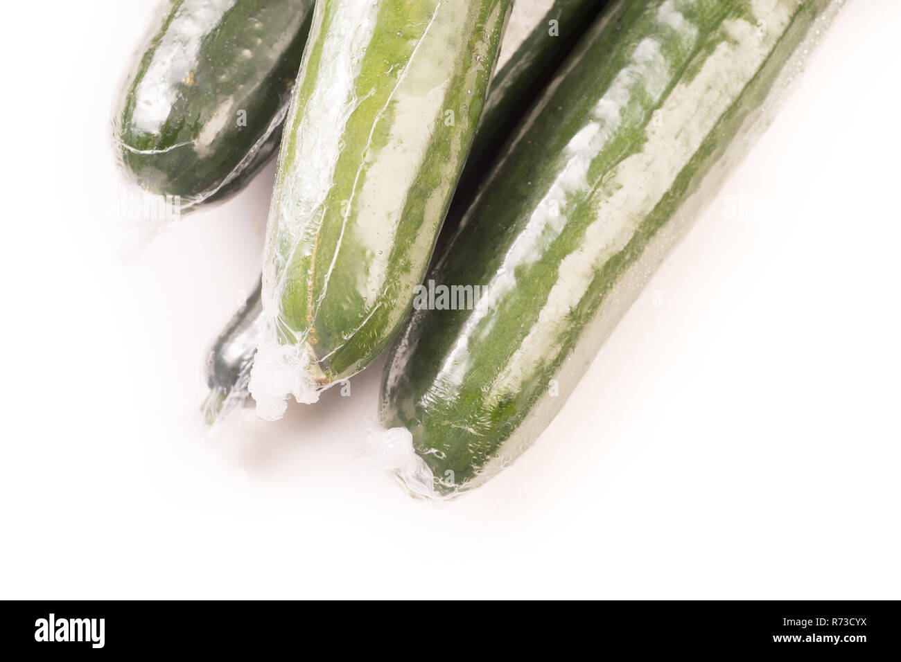 Plastic wrapped cucumbers hi-res stock photography and images - Alamy