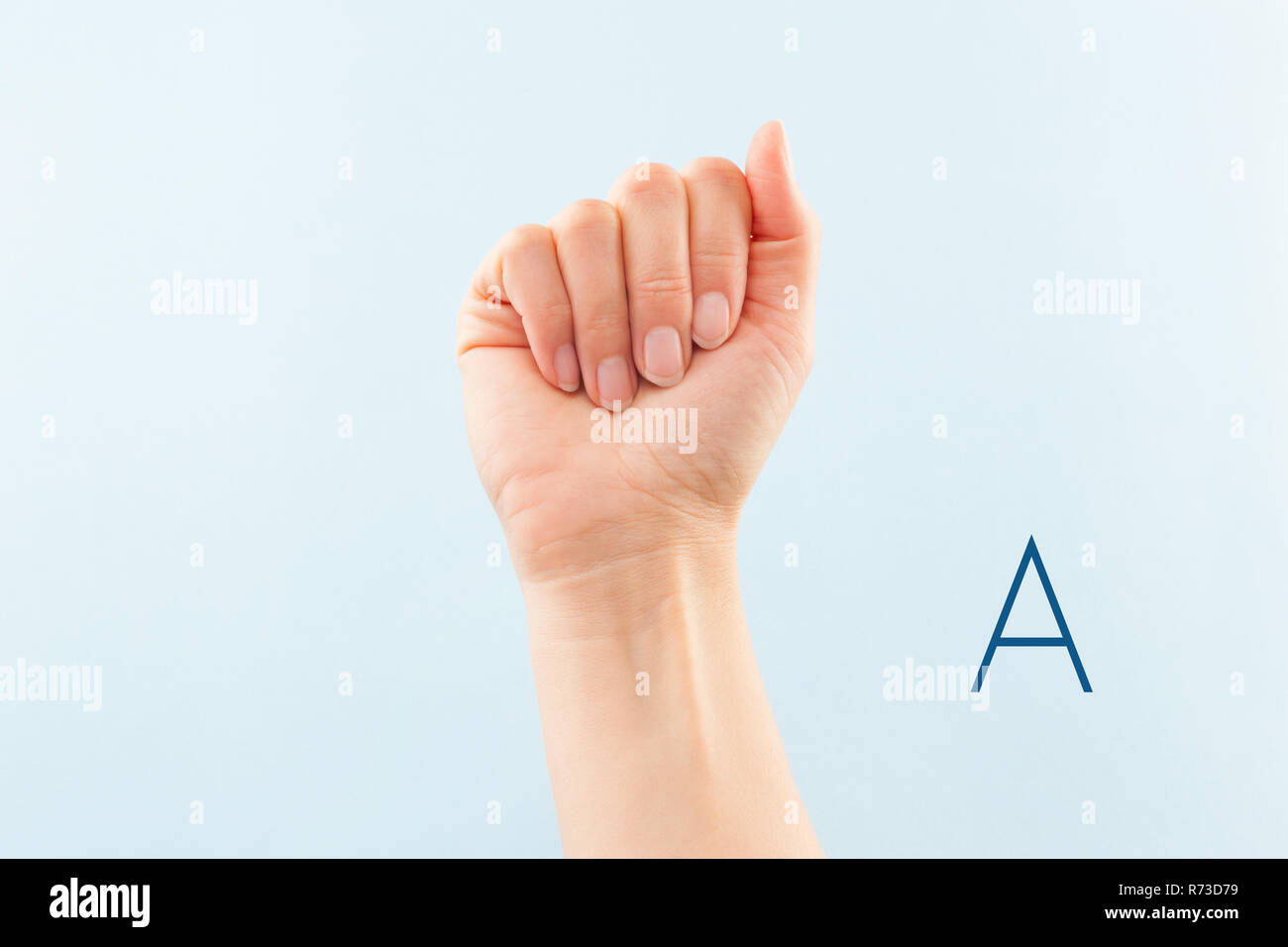 American sign language A Stock Photo - Alamy