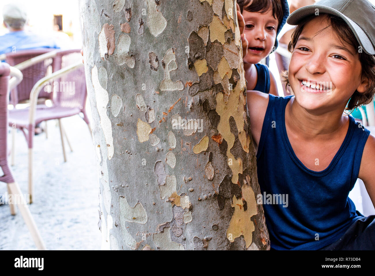 Three boys in summer hi-res stock photography and images - Alamy