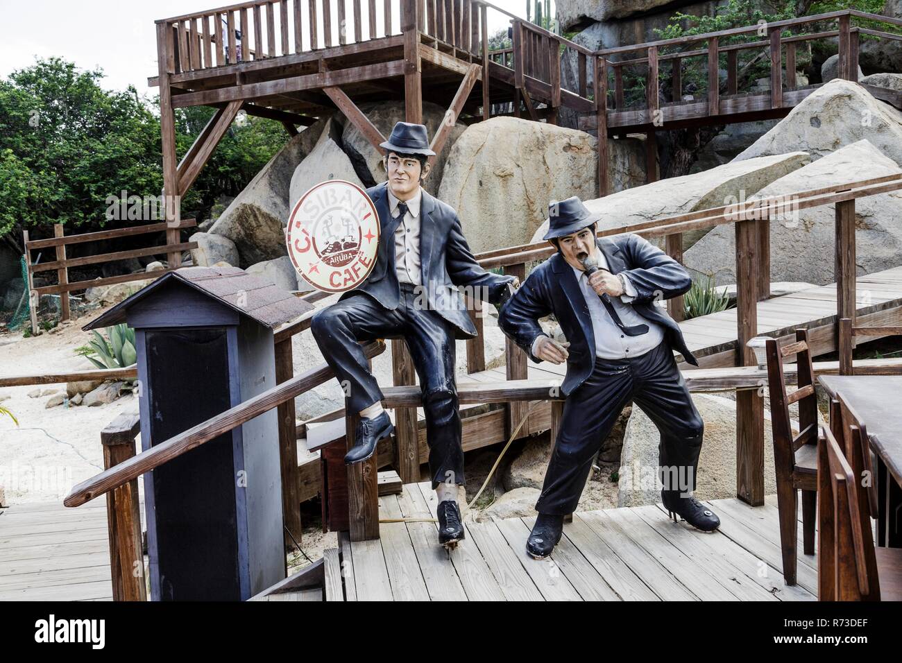 AYO VILLAGE, ARUBA - December 17, 2015: The Casabari Rock Formations in ...