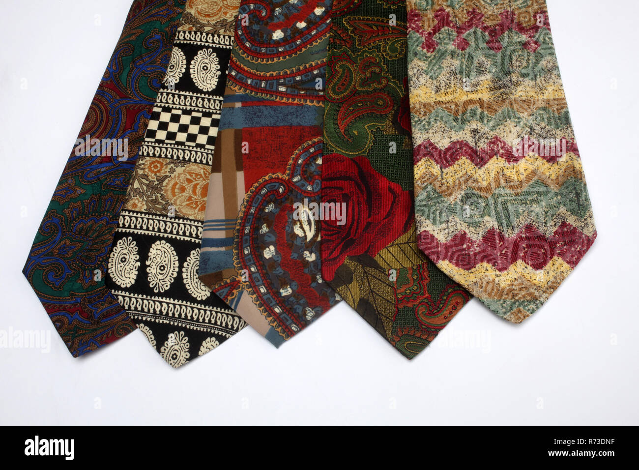 Selection of different colored ties Stock Photo - Alamy