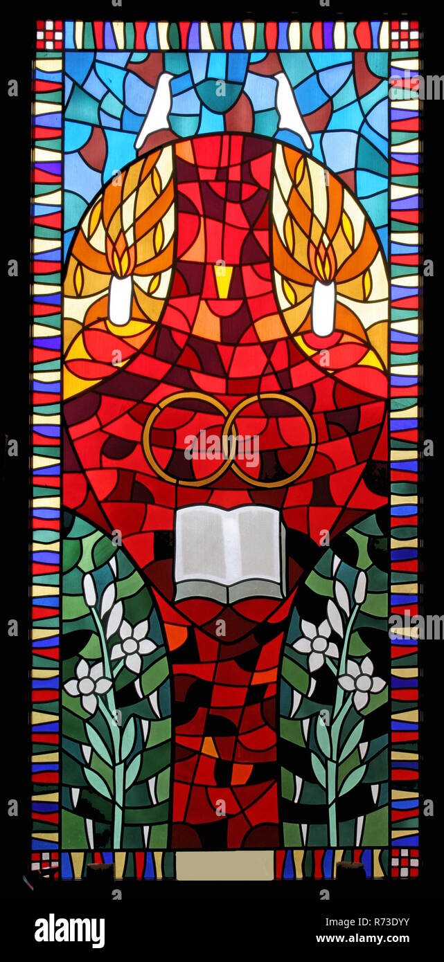 Seven sacraments stained glass hi-res stock photography and images - Alamy