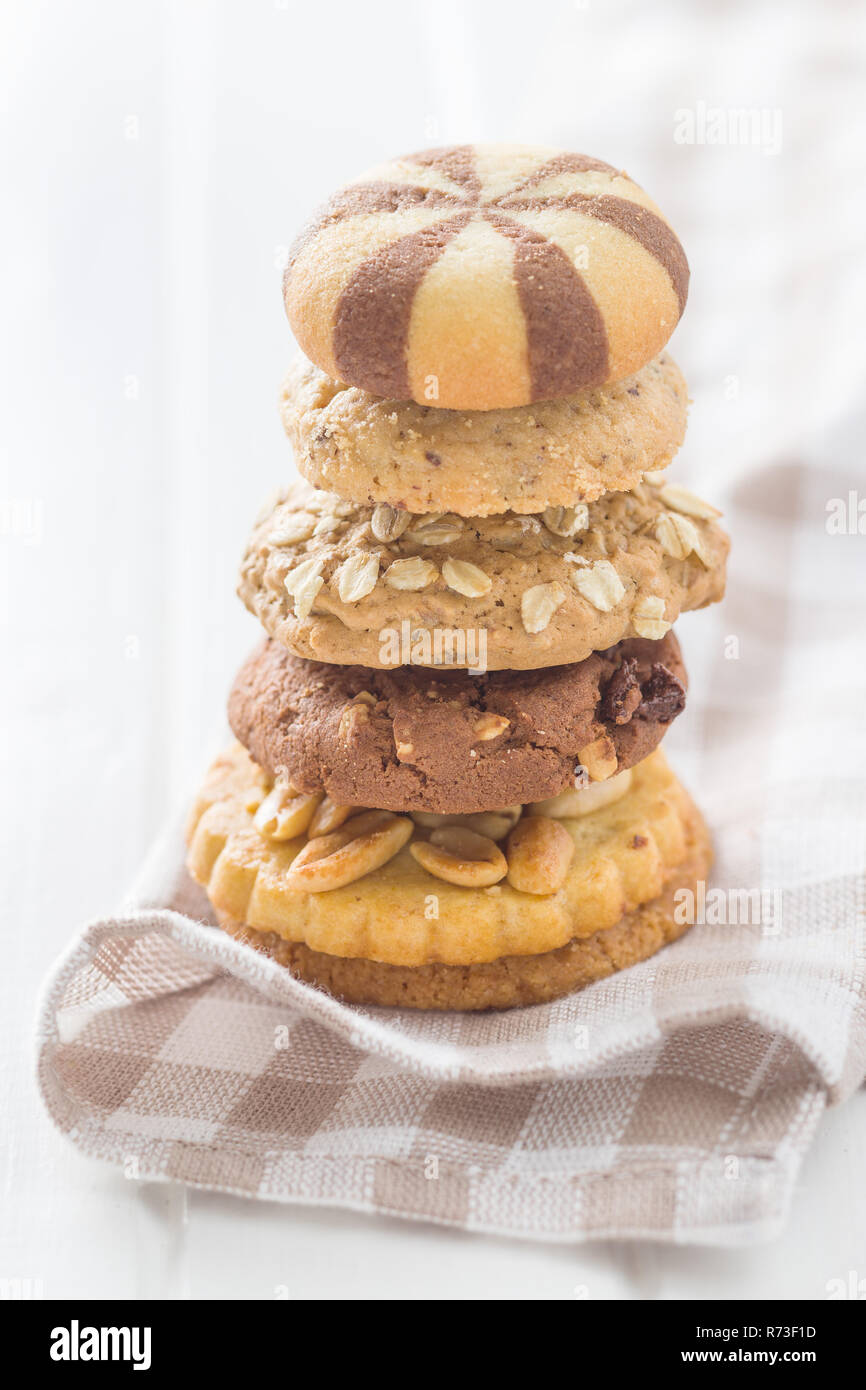 Different types of sweet cookies Stock Photo - Alamy