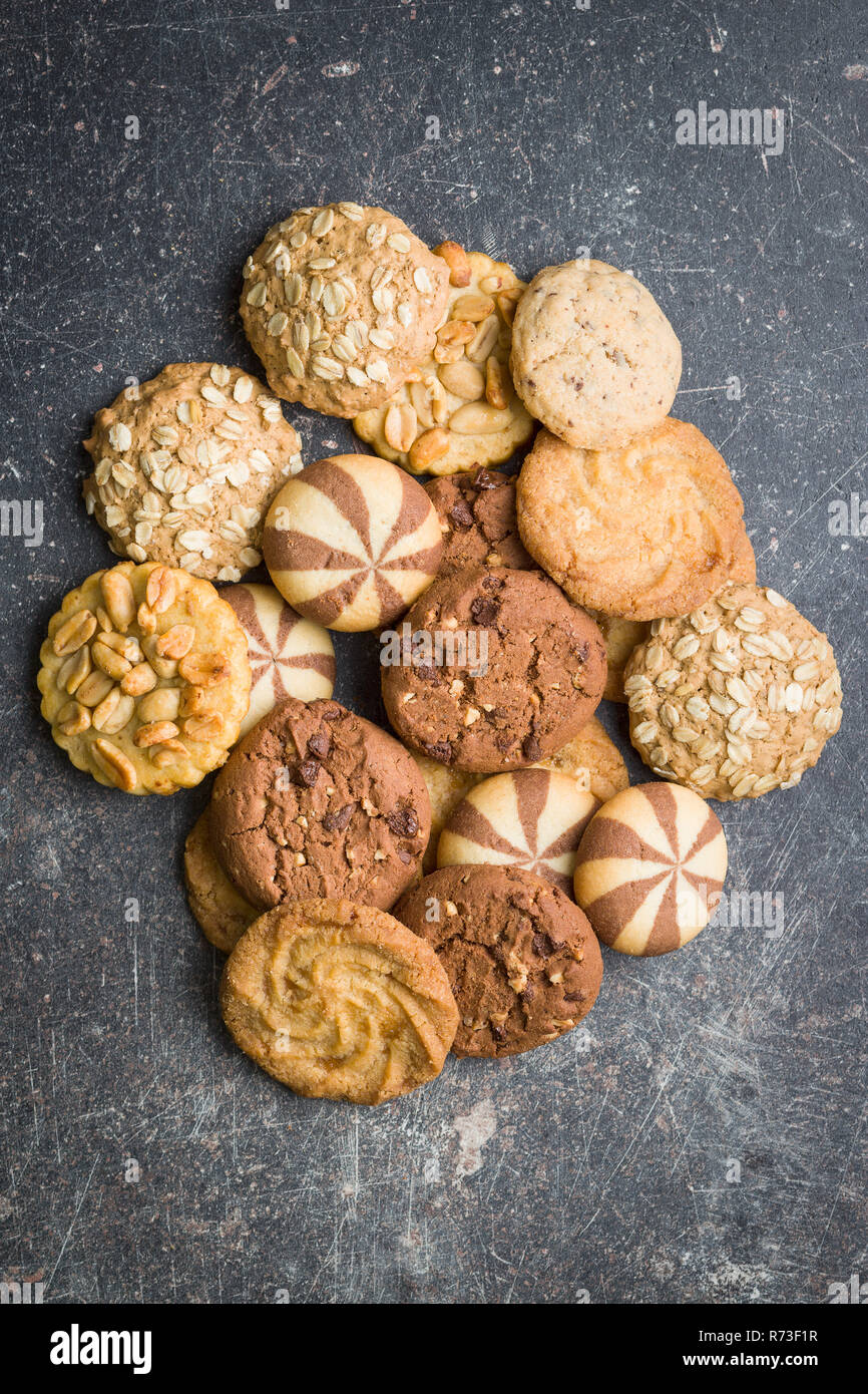Different types of sweet cookies Stock Photo - Alamy