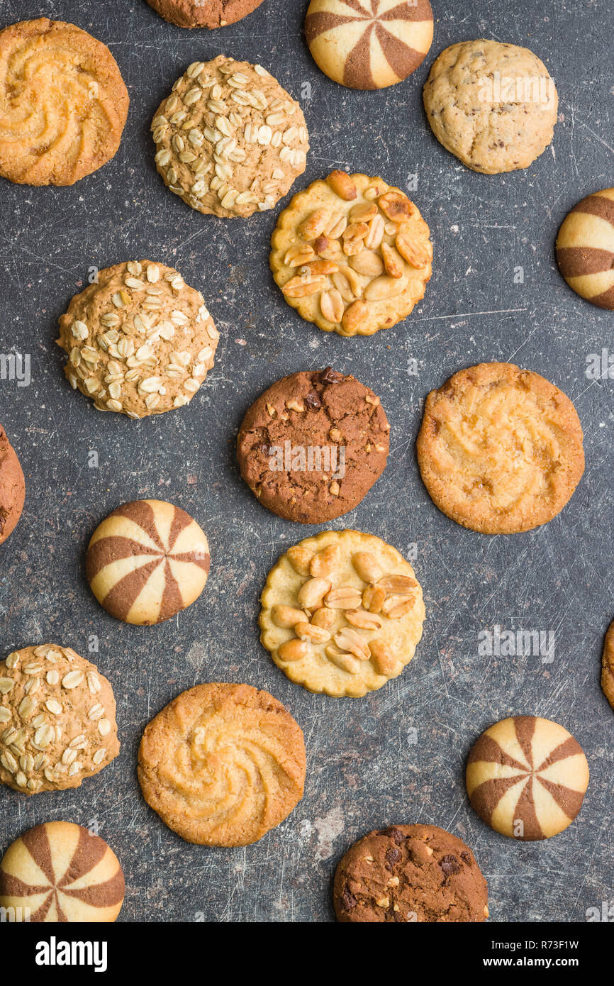 Different types of sweet cookies Stock Photo - Alamy