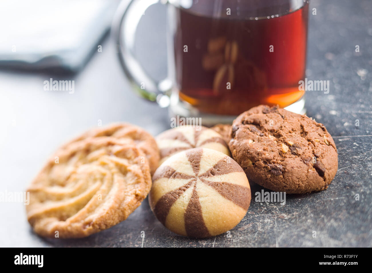 Different types of sweet cookies Stock Photo - Alamy