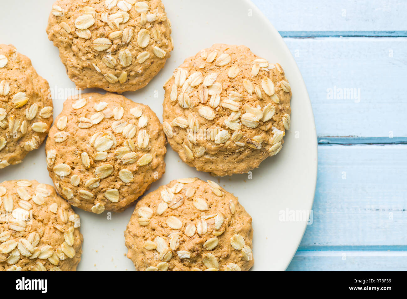 Sweet oatmeal cookies Stock Photo - Alamy