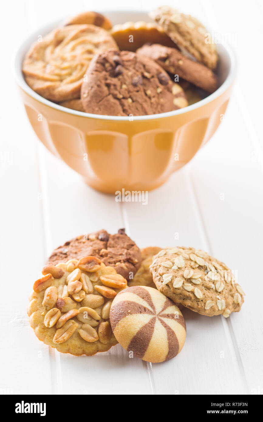 Different types of sweet cookies Stock Photo - Alamy