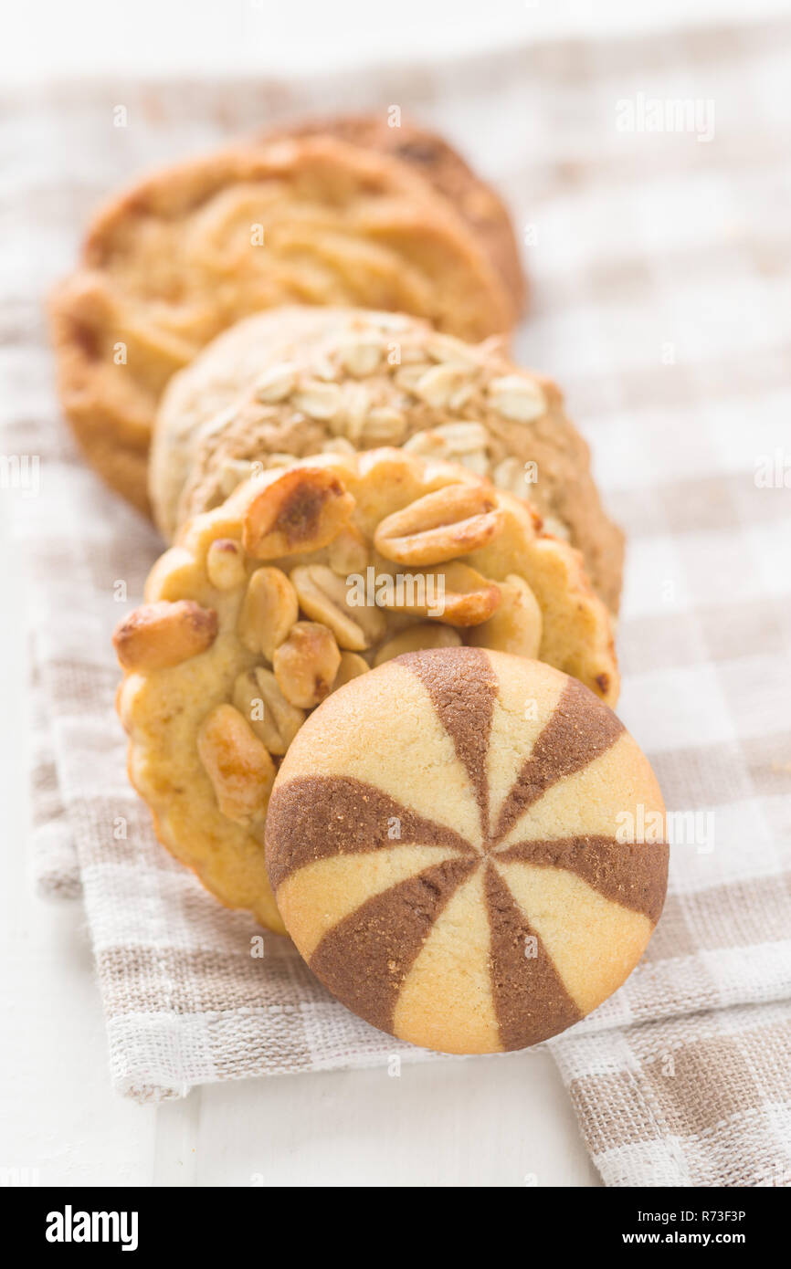 Different types of sweet cookies Stock Photo - Alamy