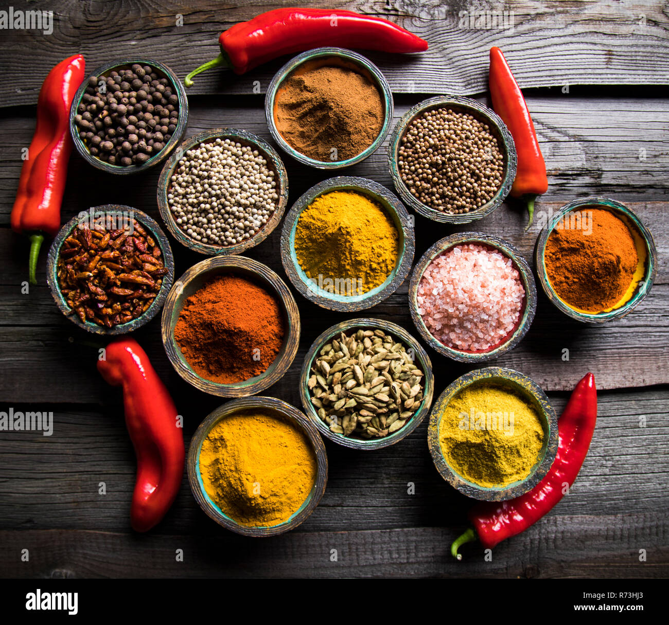 Various spices selection Stock Photo - Alamy
