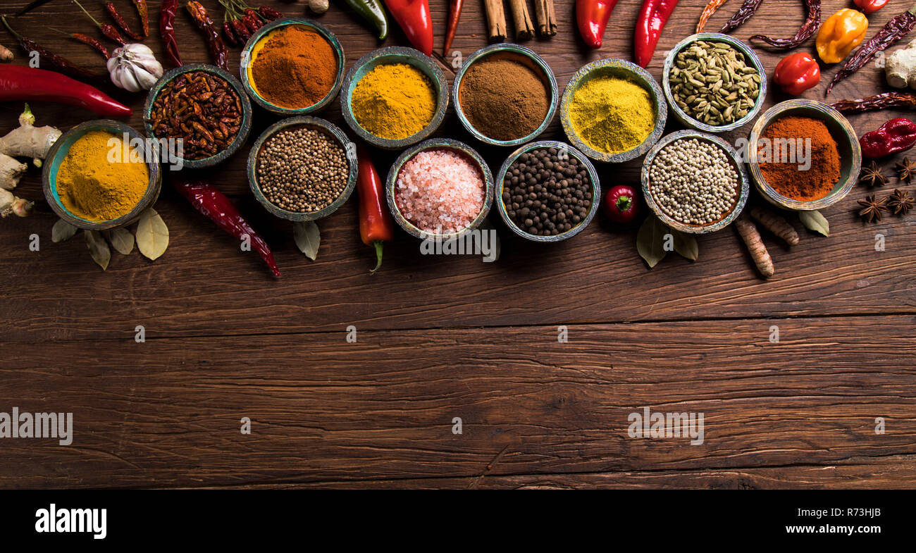 Dry spices set colour dried hi-res stock photography and images - Alamy