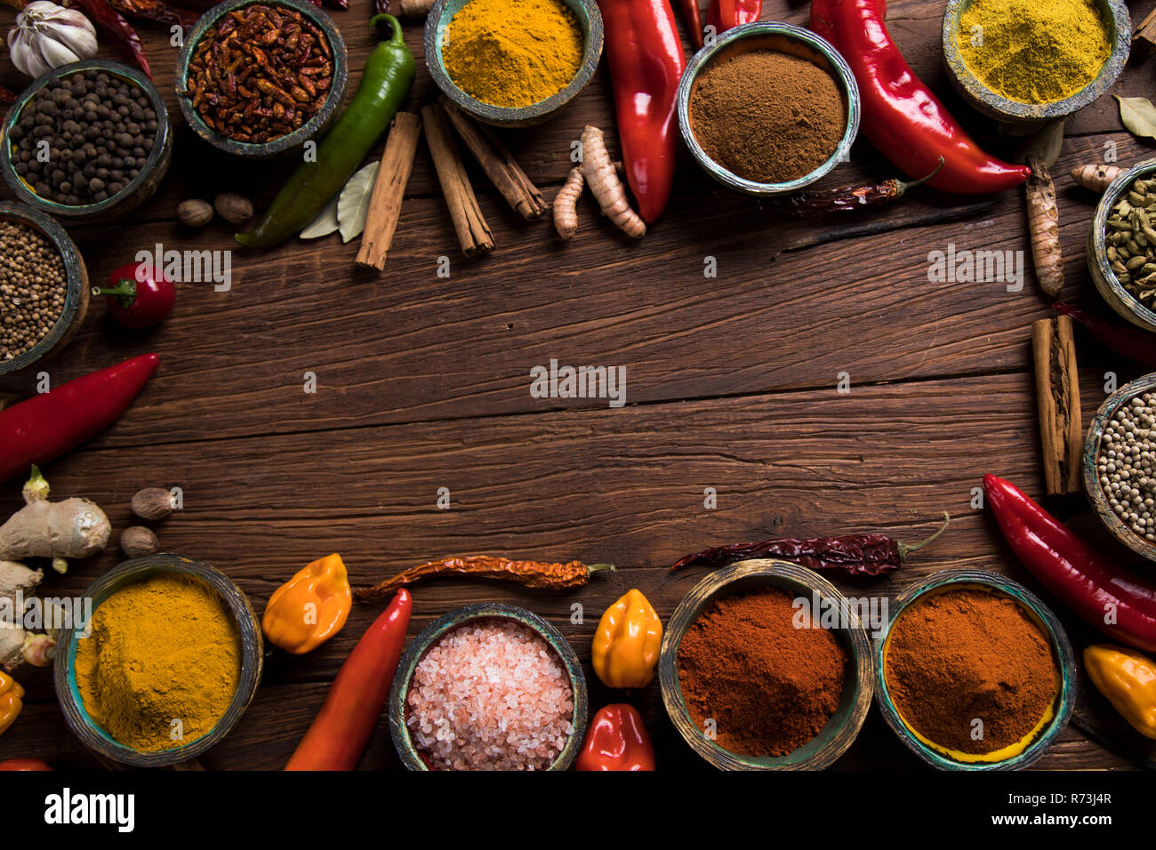 Dry spices set colour dried hi-res stock photography and images - Alamy