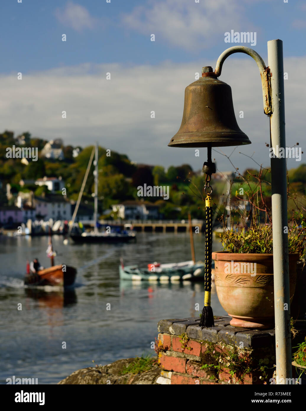 Ring the bell for the Greenway to Dittisham ferry, seen approaching ...