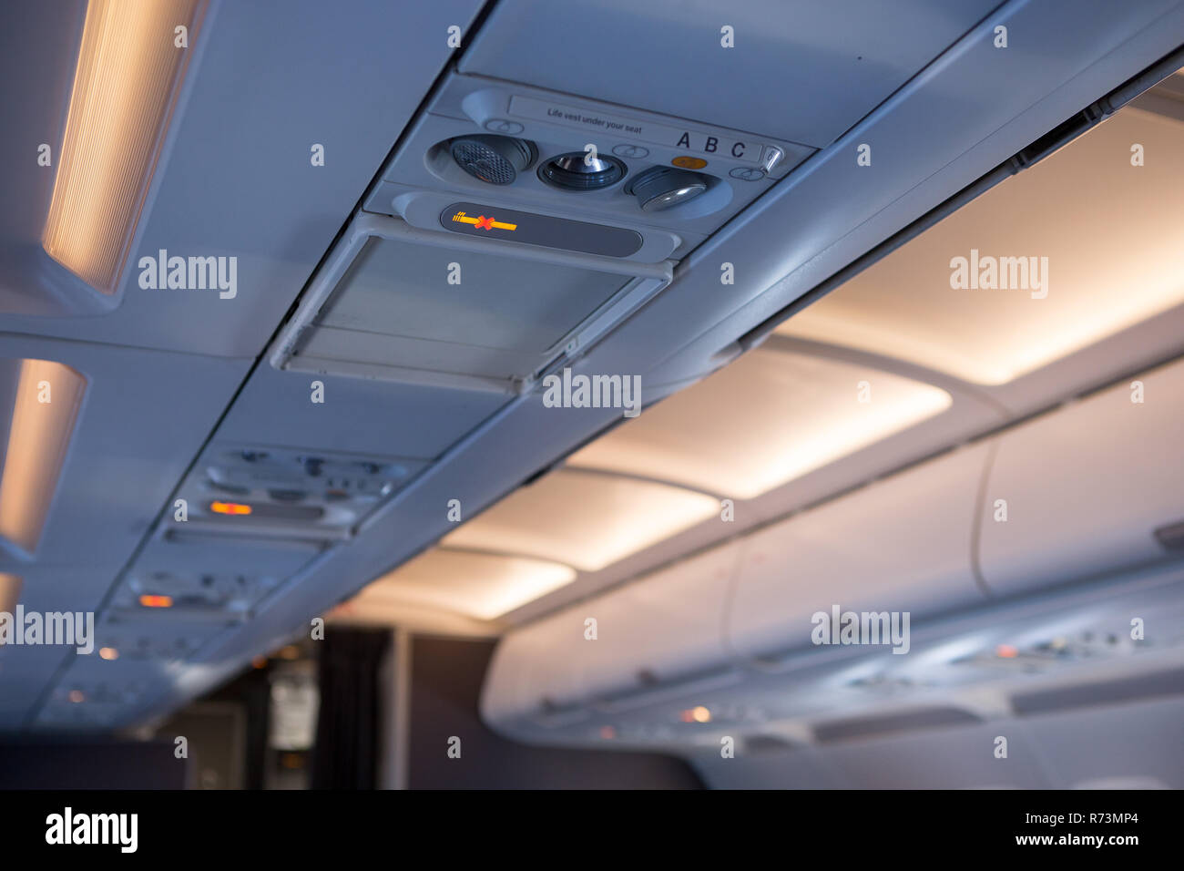 Airbus a320 plane inside cabin hi-res stock photography and images - Alamy