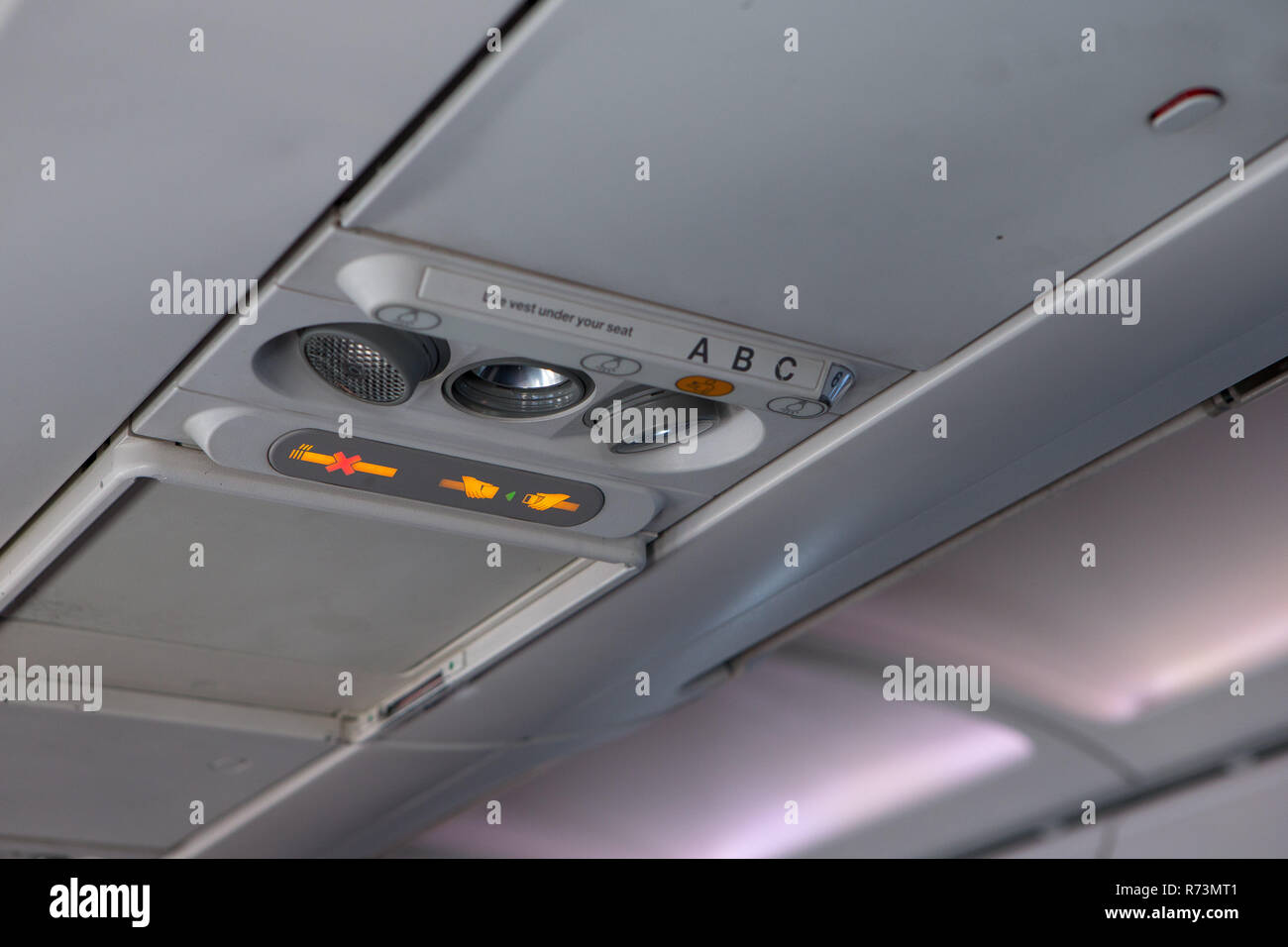 Airbus a320 plane inside cabin hi-res stock photography and images - Alamy