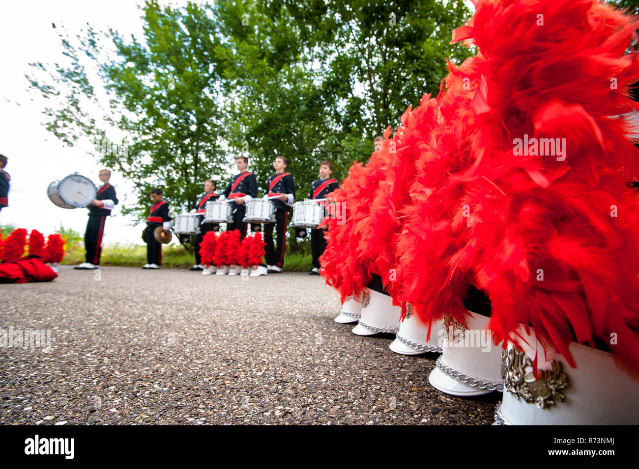 Concert band or windband performing during event Stock Photo - Alamy