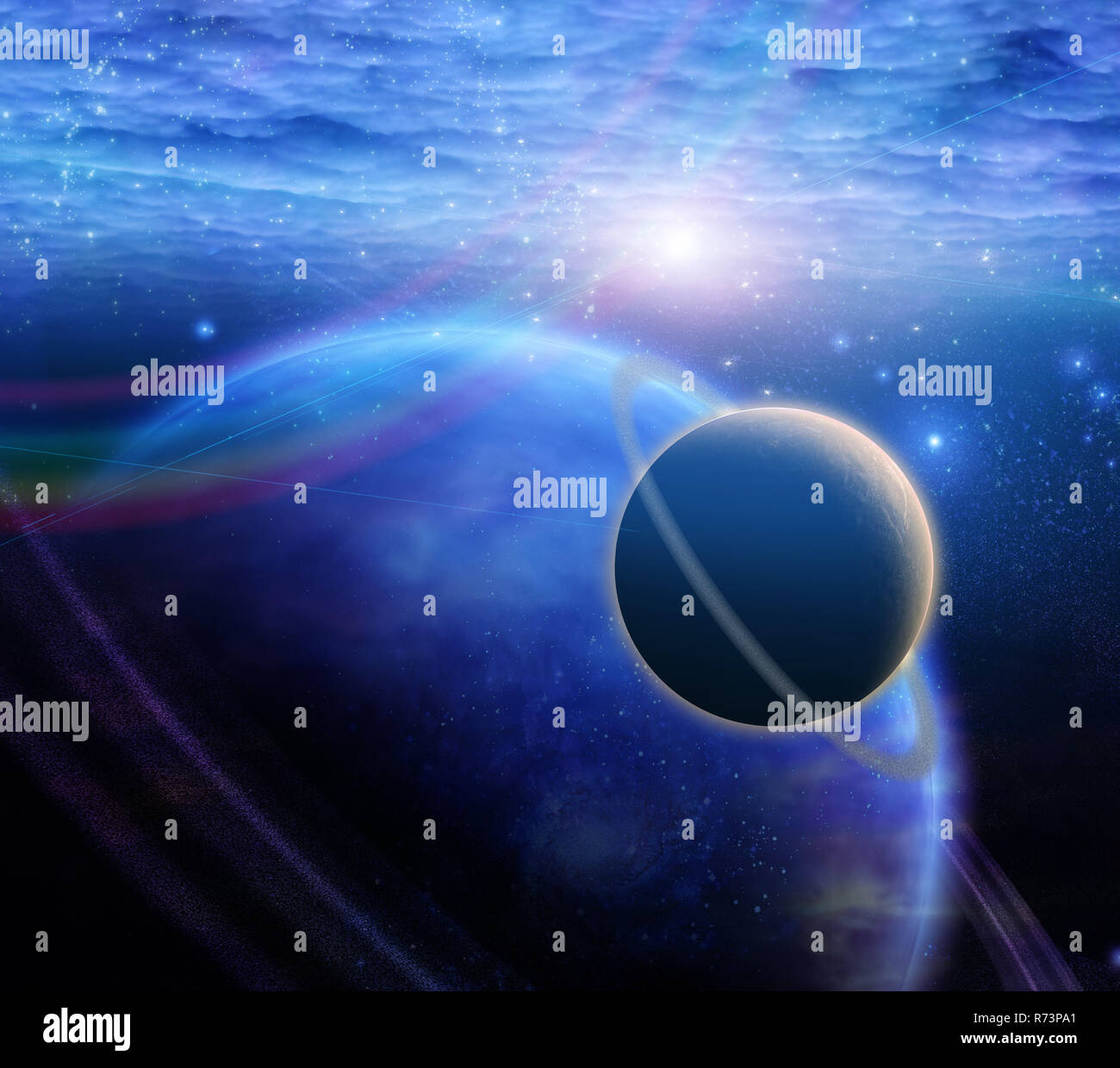 Atmosphere and planets Stock Photo - Alamy