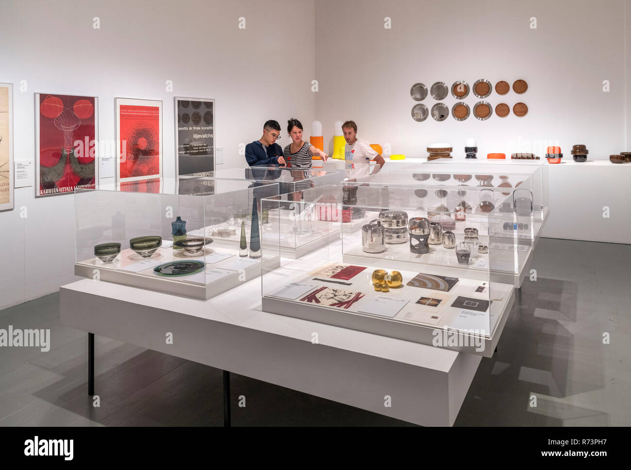 Interior of the Design Museum (Designmuseo), Helsinki, Finland Stock ...