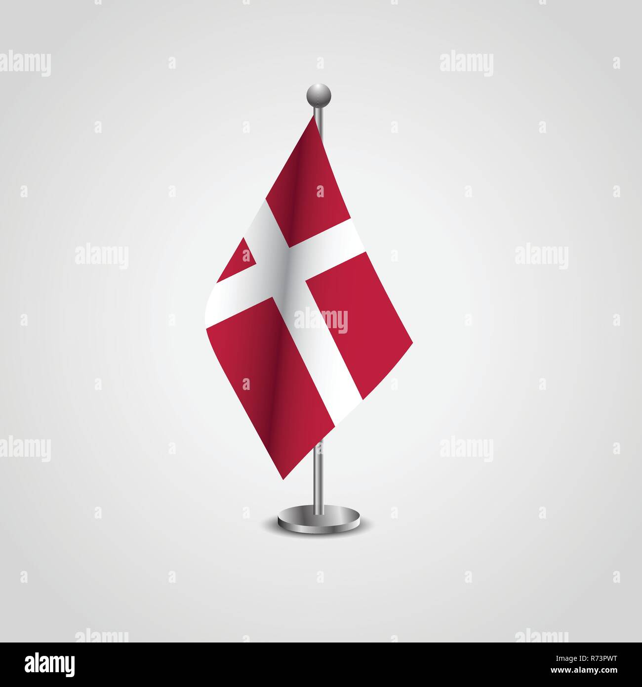 Danish national flags Stock Vector Images - Alamy