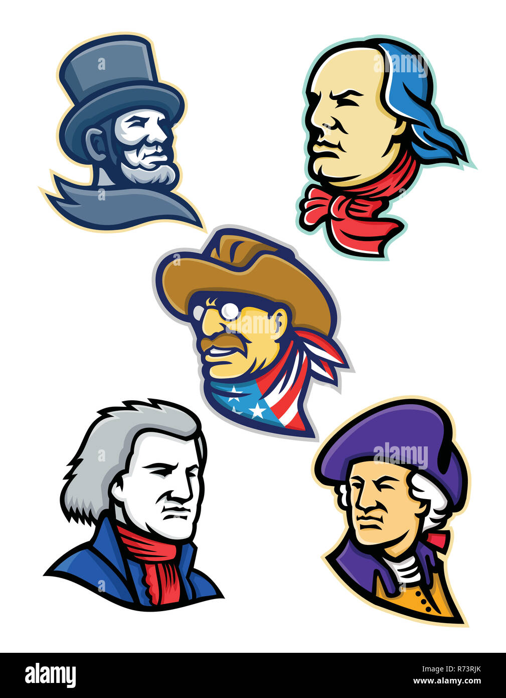 Thomas Jefferson Cartoon Stock Photos & Thomas Jefferson Cartoon Stock ...