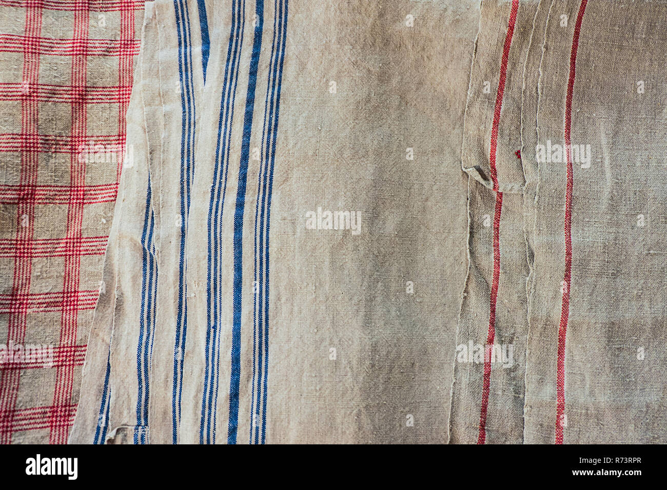 Worn white linen hi-res stock photography and images - Alamy