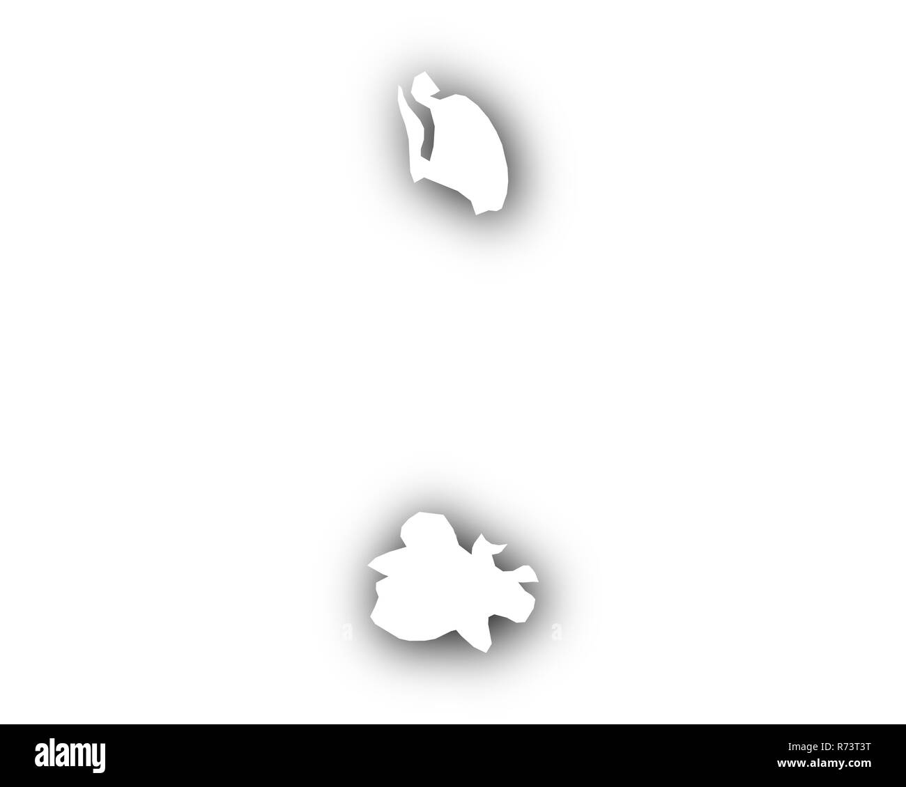 Map of antigua and barbuda Black and White Stock Photos & Images - Alamy
