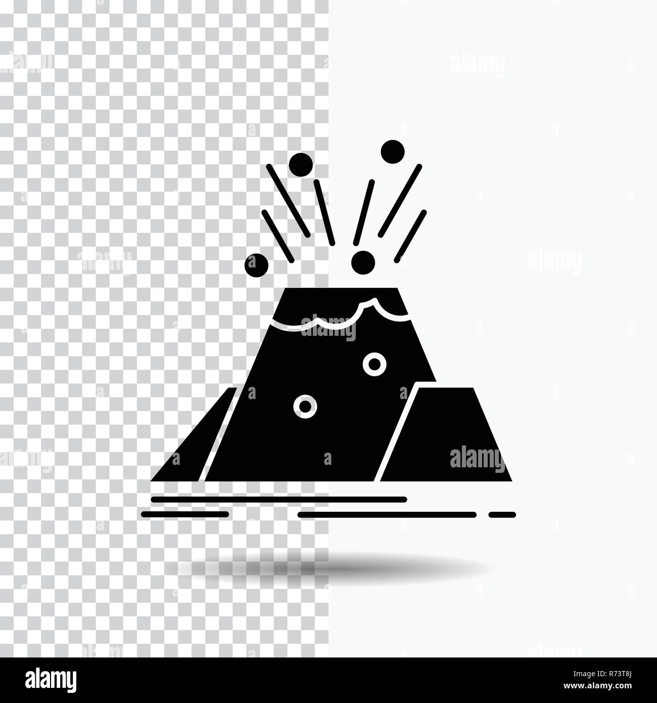 Edge of volcano Stock Vector Images - Alamy