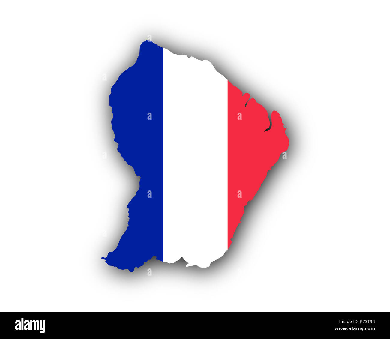 Map france flag colors 3d hi-res stock photography and images - Alamy