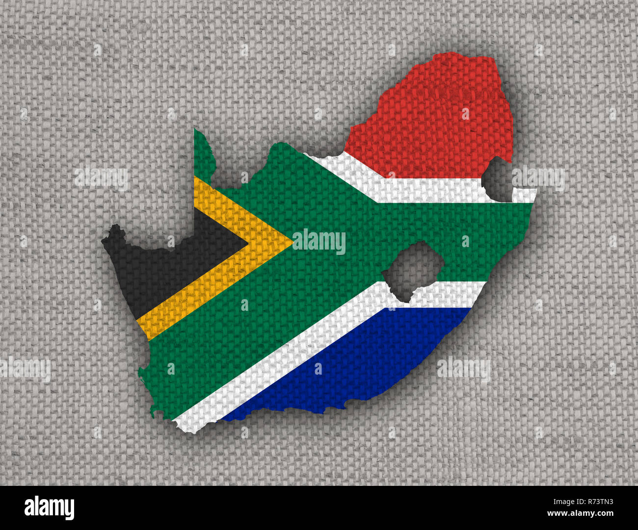 Map south africa national flag hi-res stock photography and images - Alamy
