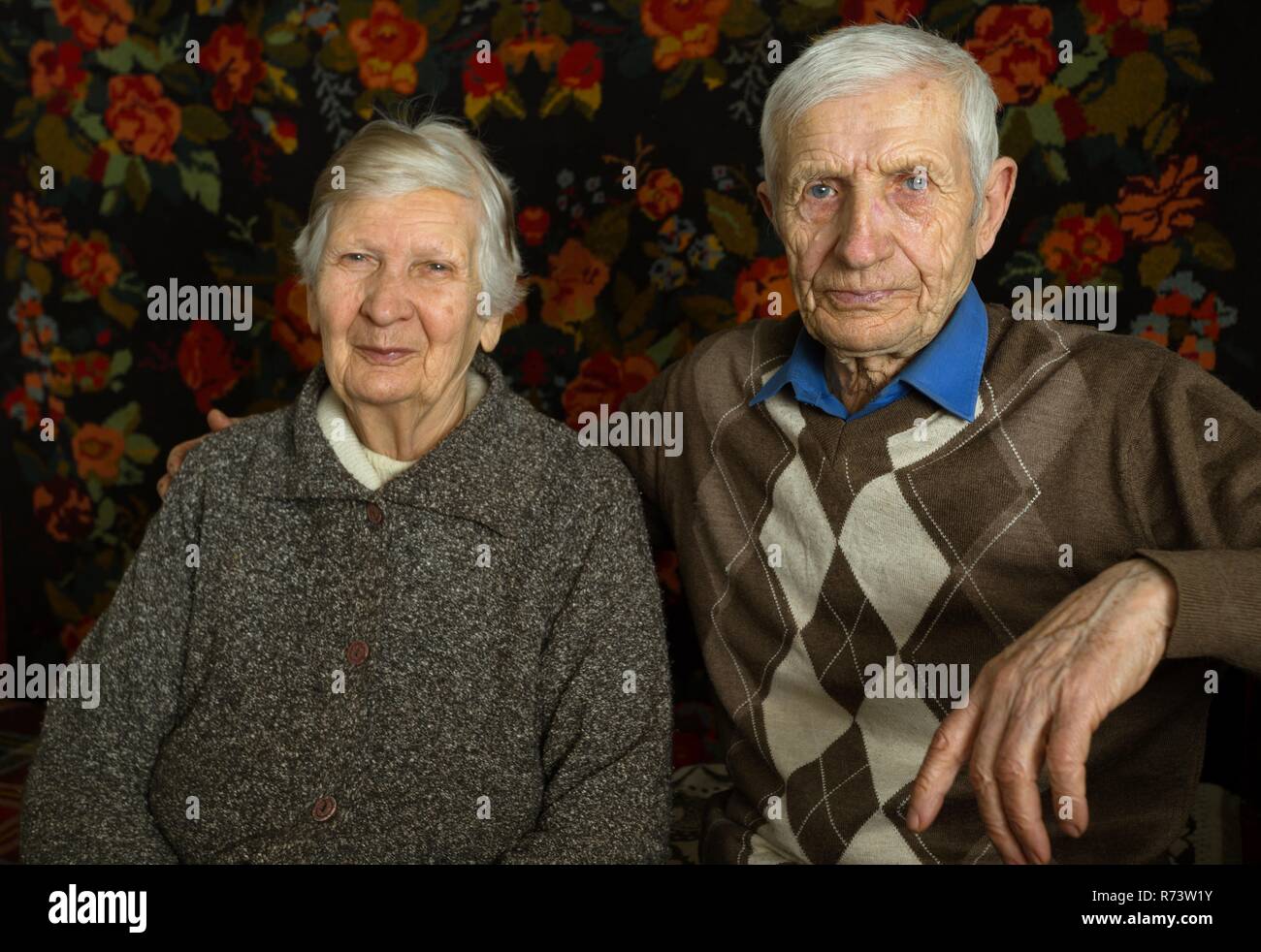 family. portrait of the grandparents Stock Photo - Alamy