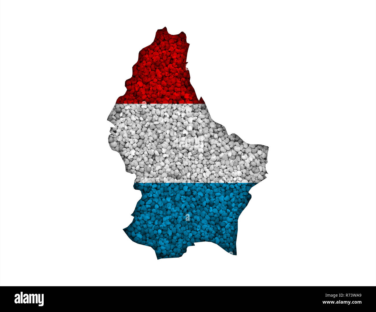 Luxembourg flag map hi-res stock photography and images - Alamy