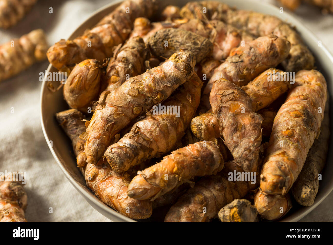 Golden turmeric root powder hi-res stock photography and images - Alamy