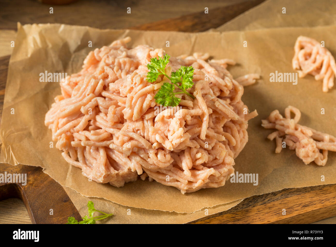 Free Range Ground Chicken Ready to Cook Stock Photo - Alamy