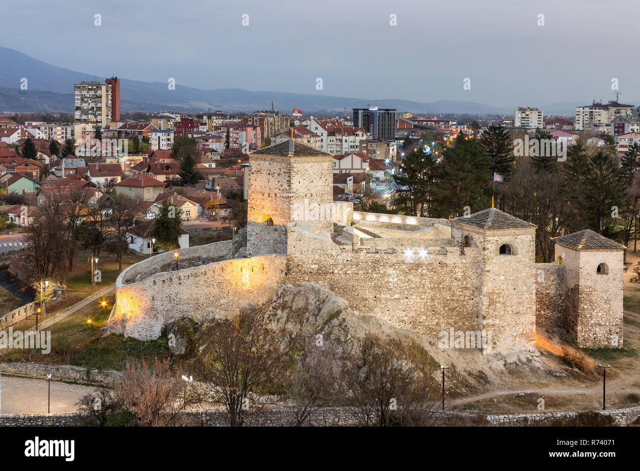 First lights on ancient Pirot city fortress called Momcilov grad after ...