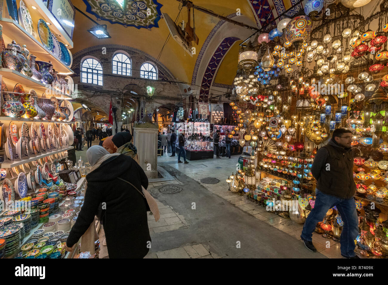 The Grand Bazaar (Covered Bazaar) in Fatih District of Istanbul,Turkey ...