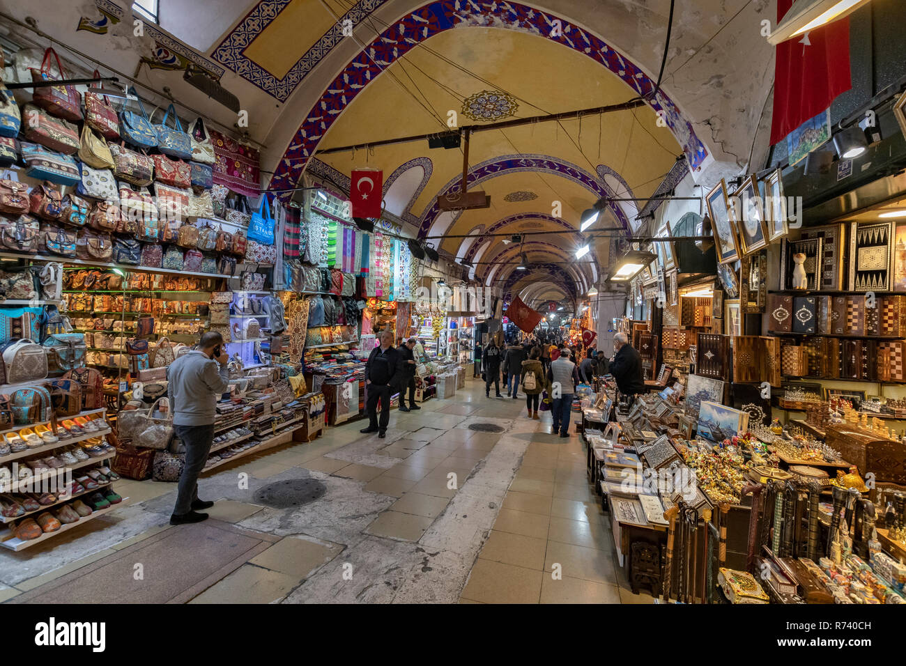 The Grand Bazaar (Covered Bazaar) in Fatih District of Istanbul,Turkey ...