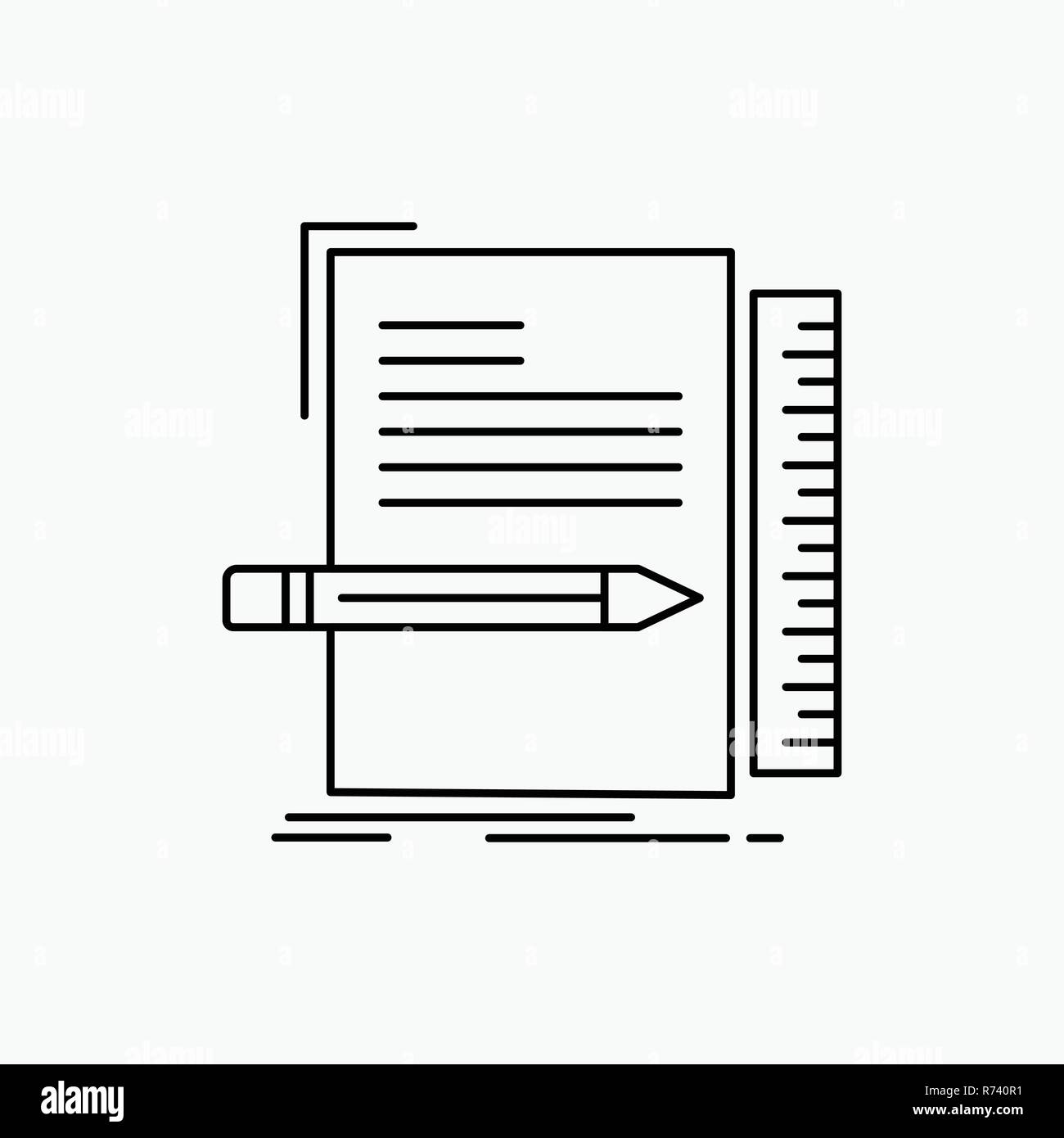 Code Coding File Programming Script Line Icon Vector Isolated Illustration Stock Vector