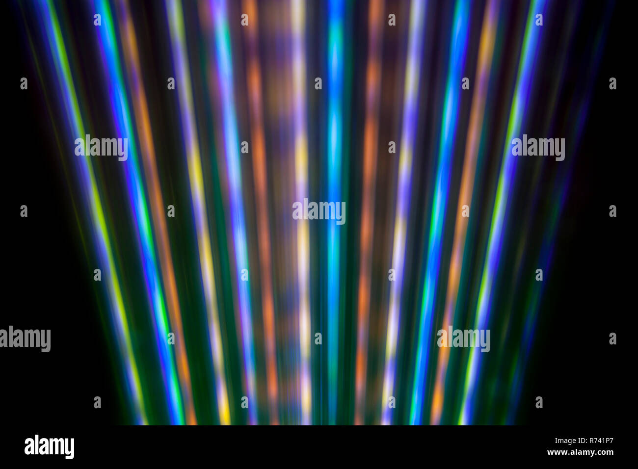 Light dispersion from a compact disk surface. Rainbow effect Stock ...