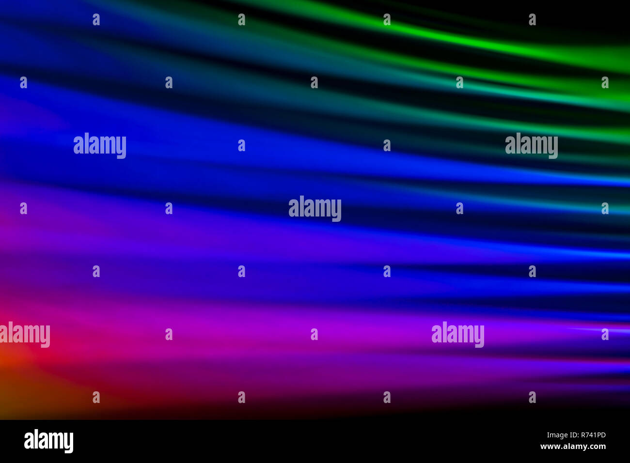 Light dispersion from a compact disk surface. Rainbow effect Stock ...