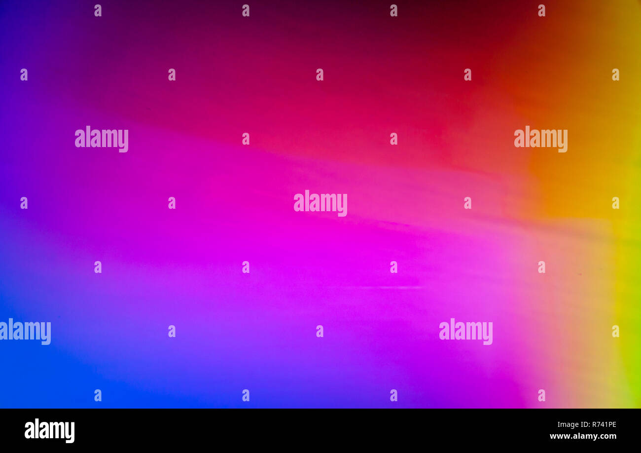 Light dispersion from a compact disk surface. Rainbow effect Stock ...