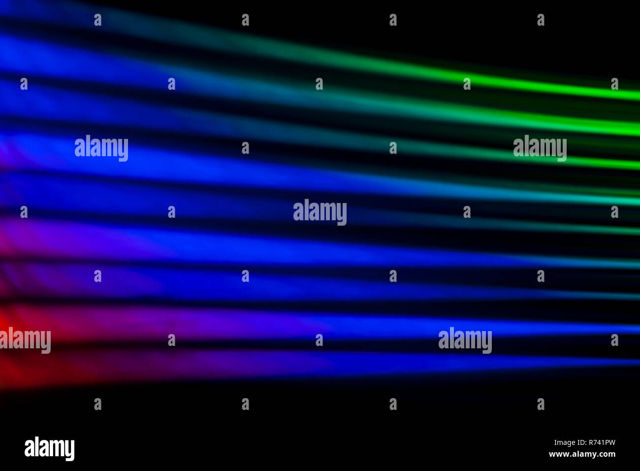 Light dispersion from a compact disk surface. Rainbow effect Stock ...