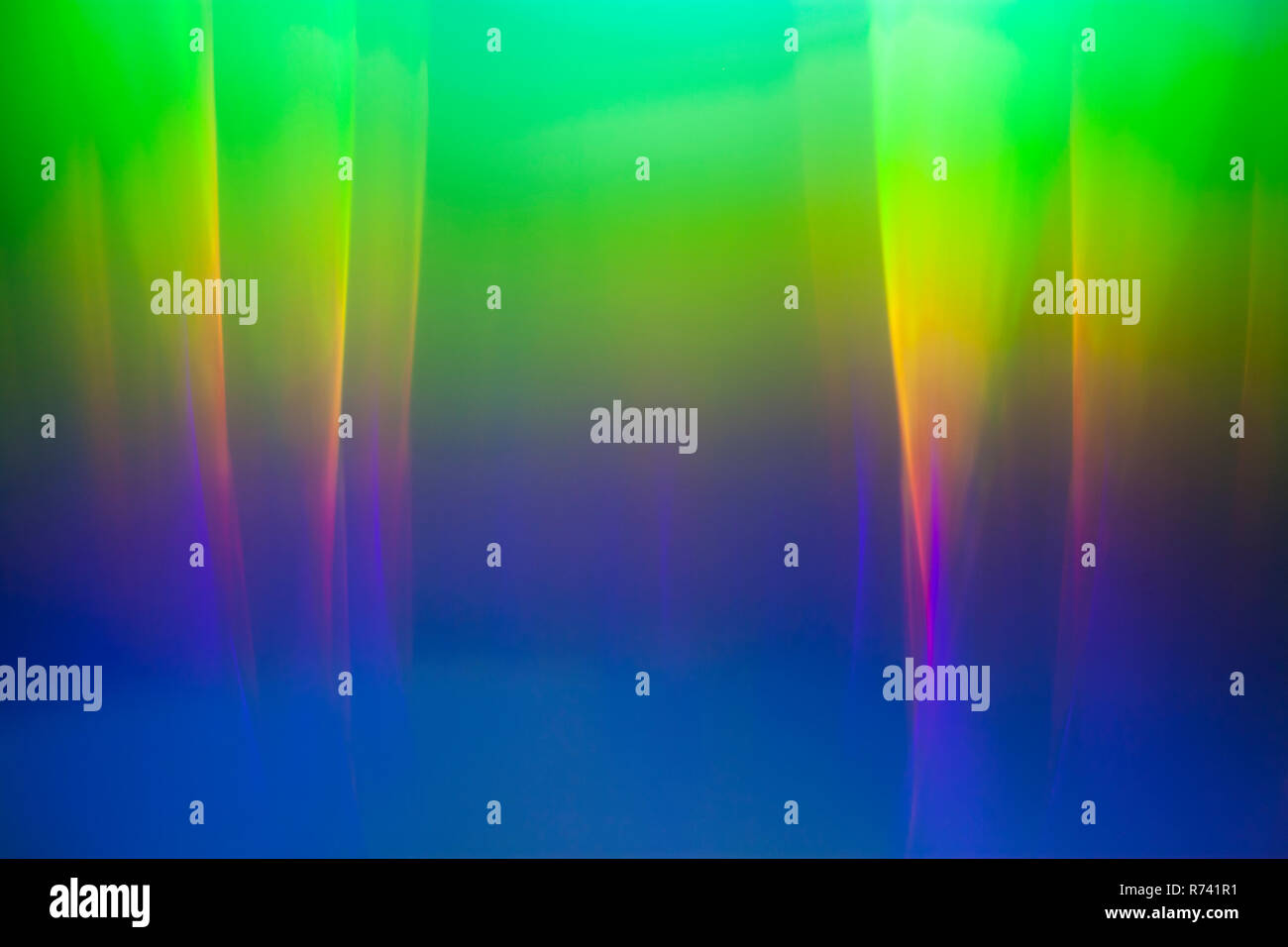 Light dispersion from a compact disk surface. Rainbow effect Stock ...