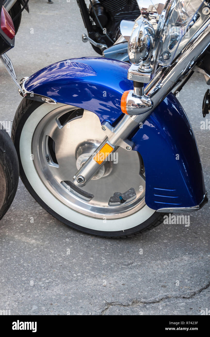Giant Motorcycle tire custom rim Stock Photo - Alamy
