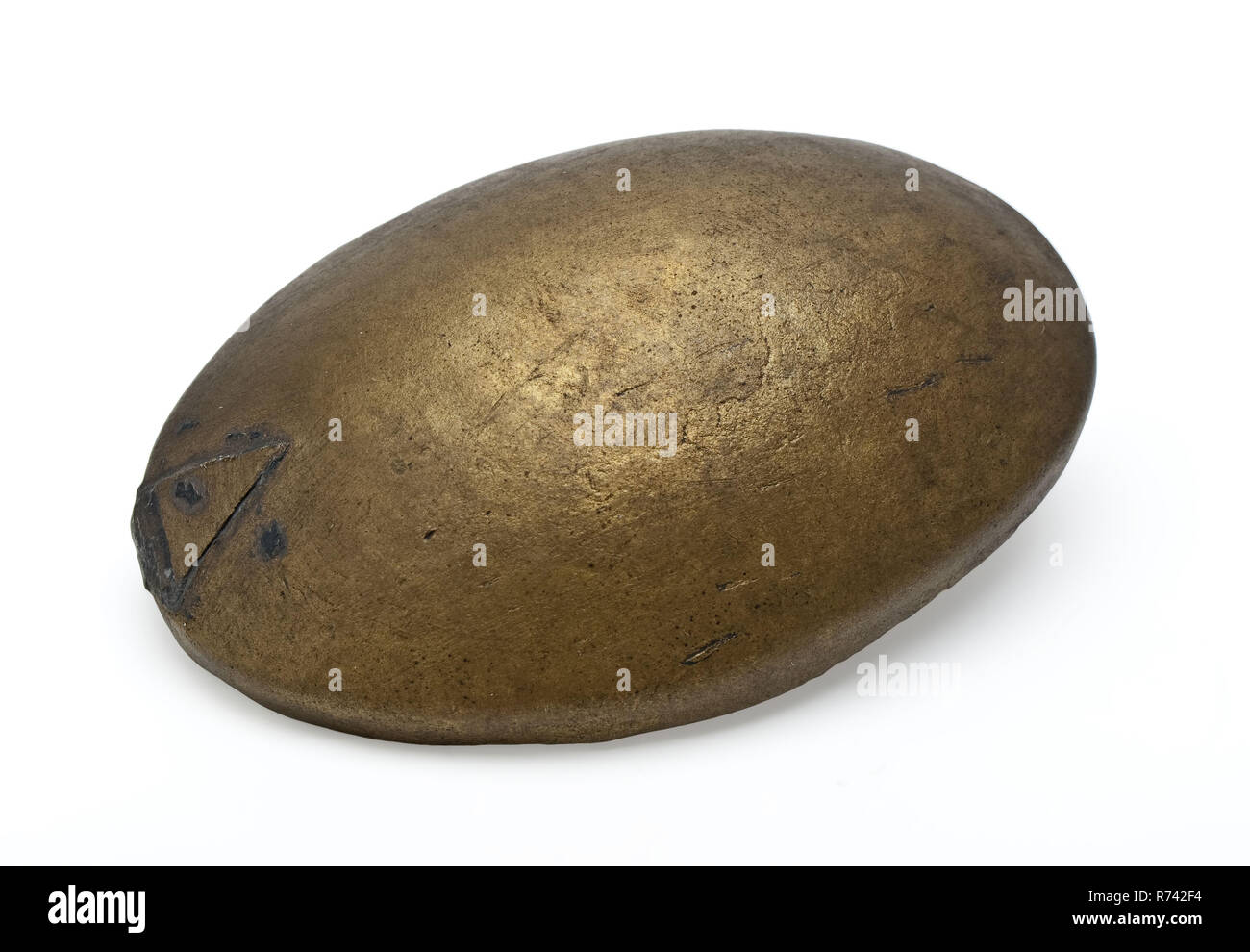 Egg-shaped copper lid, lid closure holder soil find brass metal ...