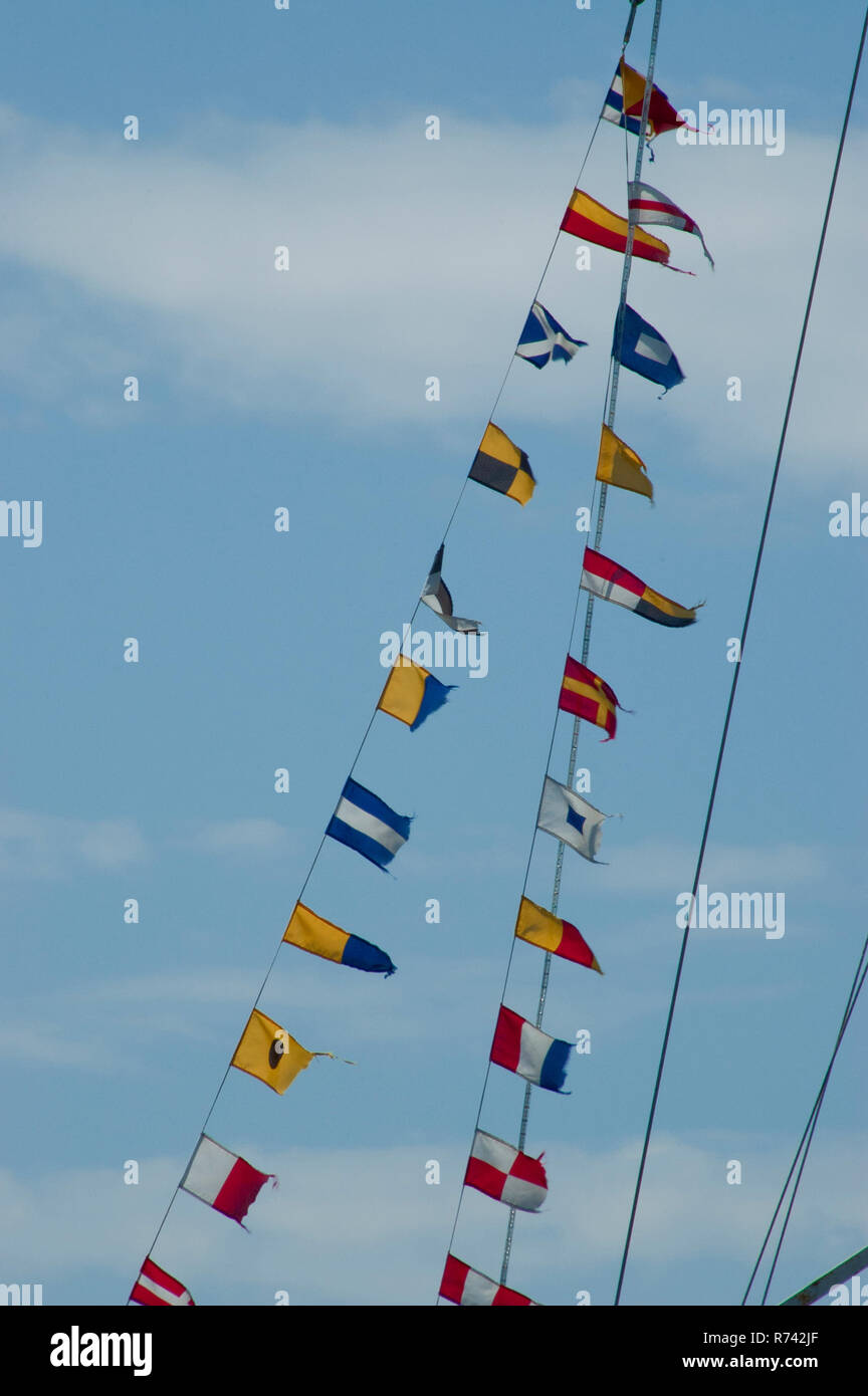 International Maritime Signal Flags Stock Photos & International ...