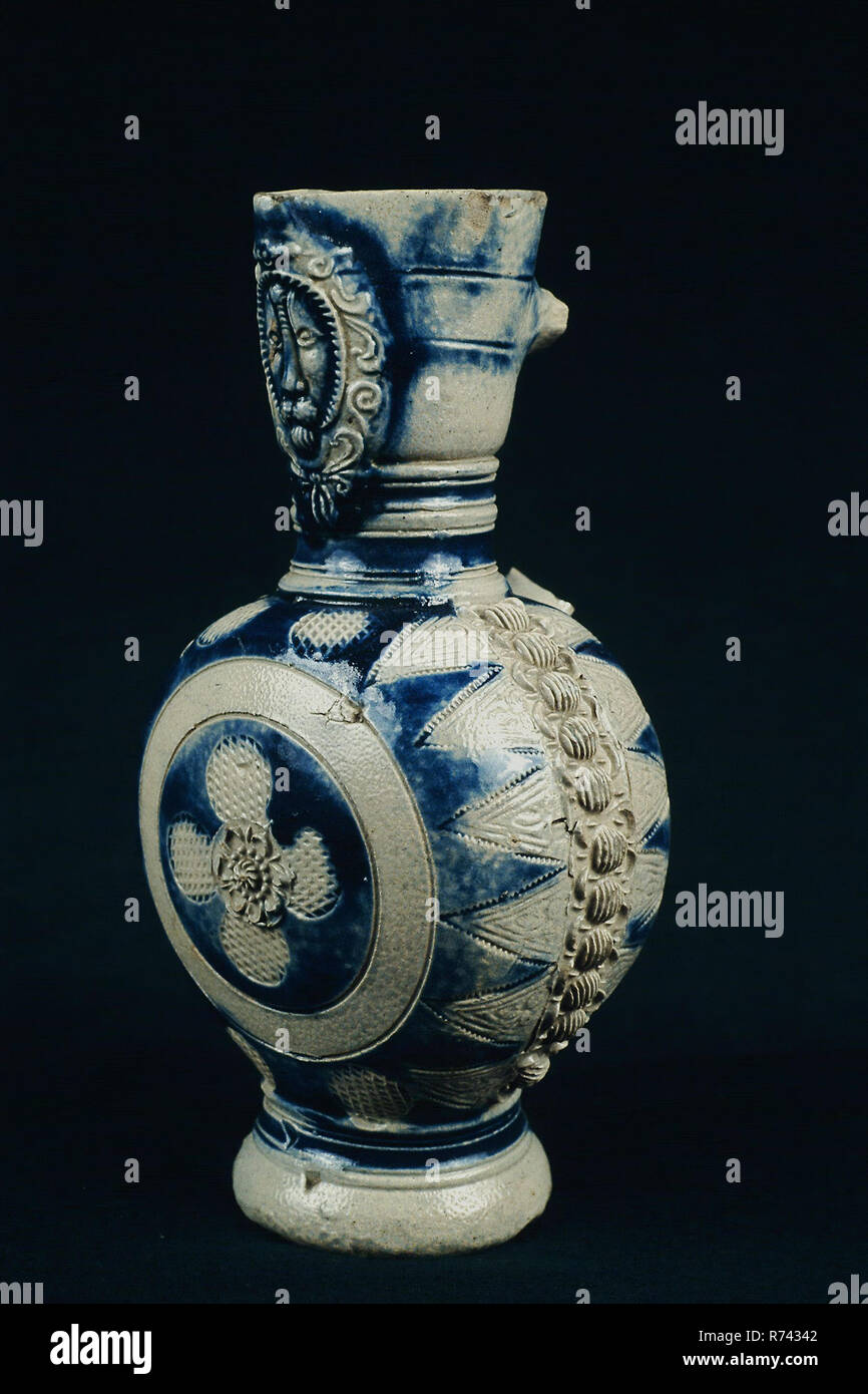 Stoneware jug be used on stand foot, round and oval model with ...