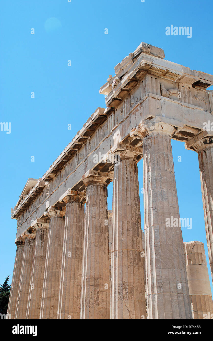 Acropolis of Athens - The Parthenon. The Parthenon is a former temple ...